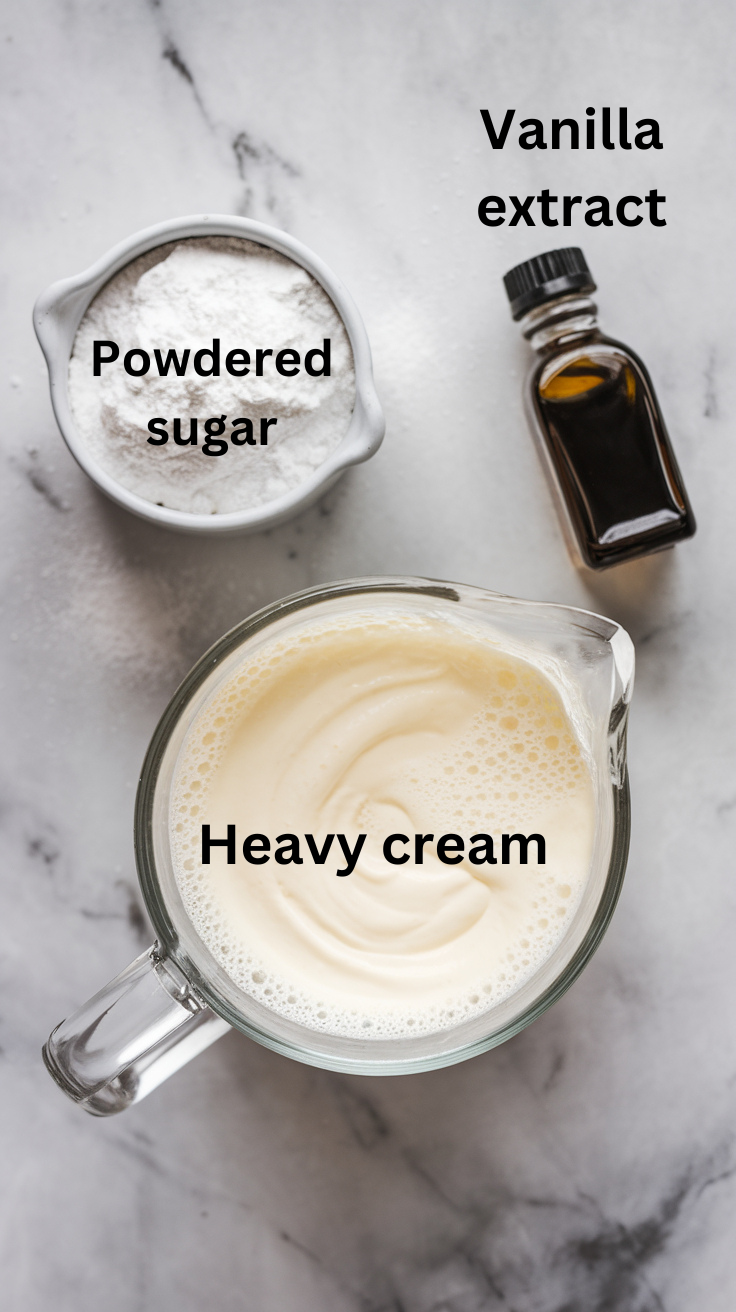 Classic Vanilla Whipped Cream Recipe! - Scoop & Sprinkle